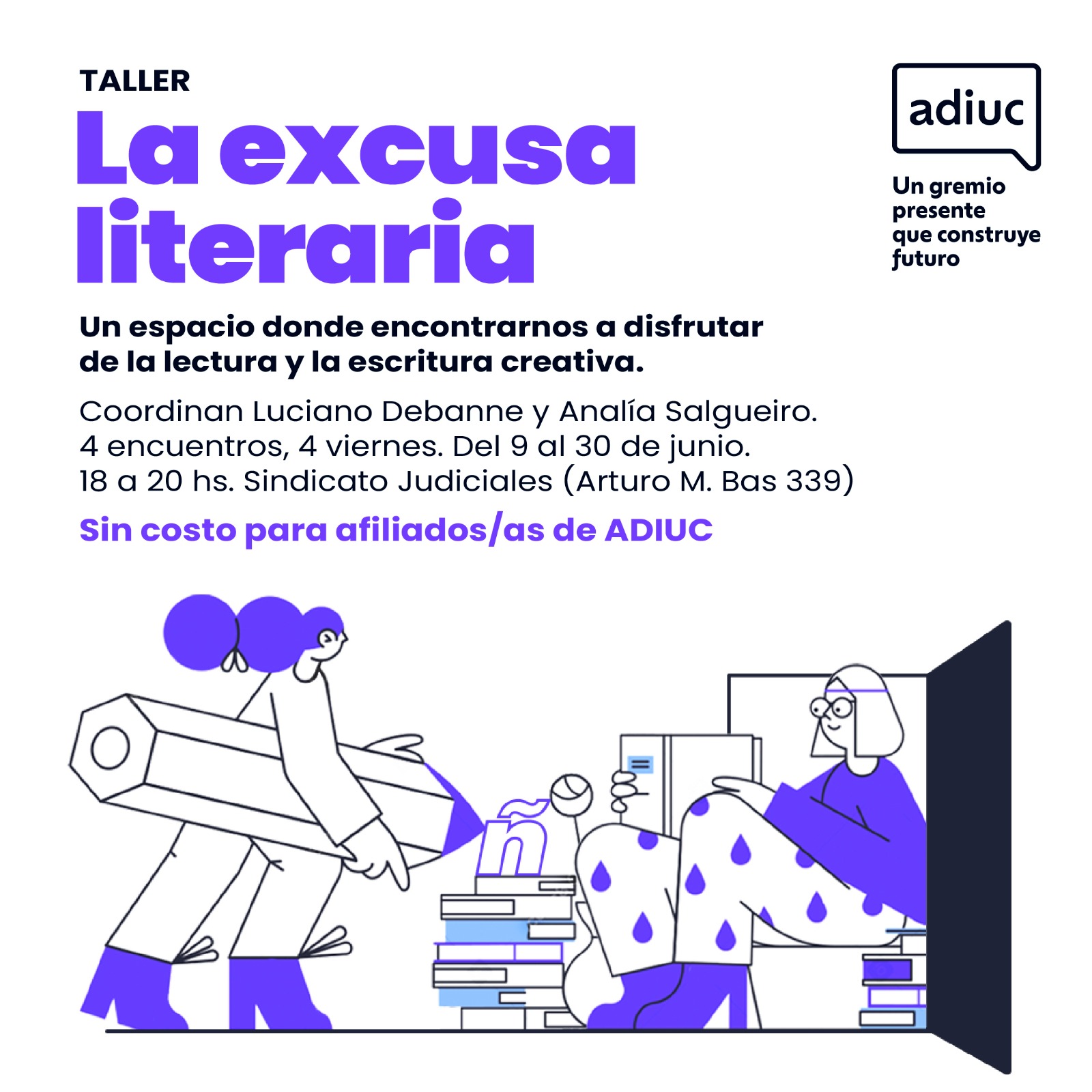 Taller | “La excusa literaria”| Las palabras como puente para ...